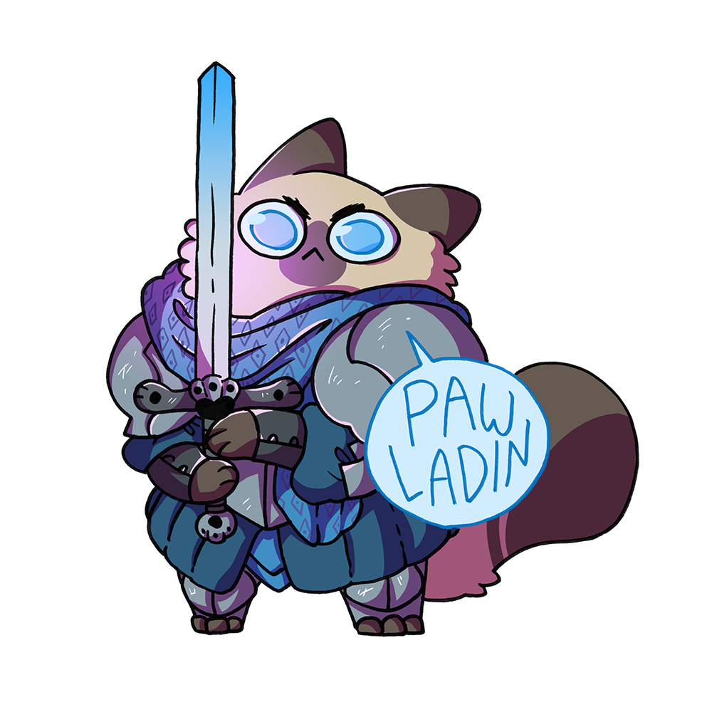 D&D cat stickers – Fairylogue Press