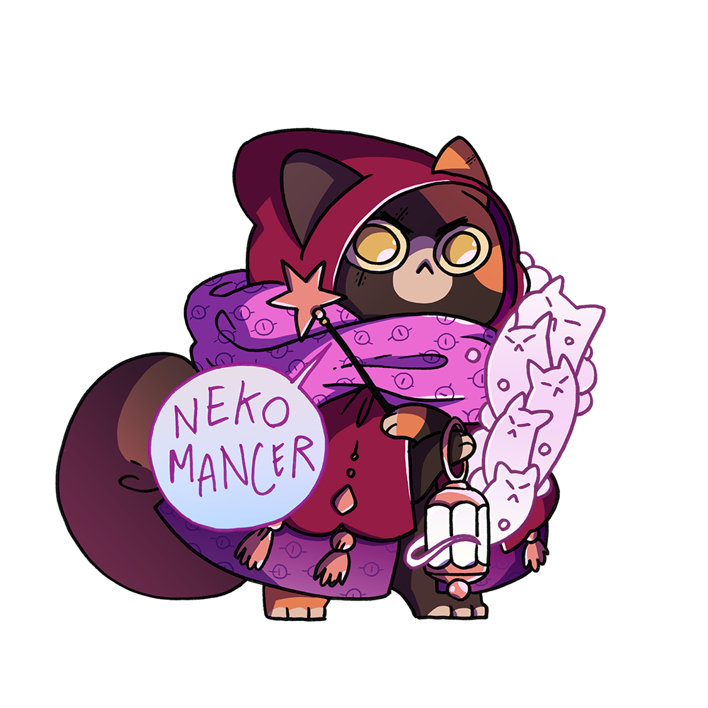 D&D cat stickers – Fairylogue Press